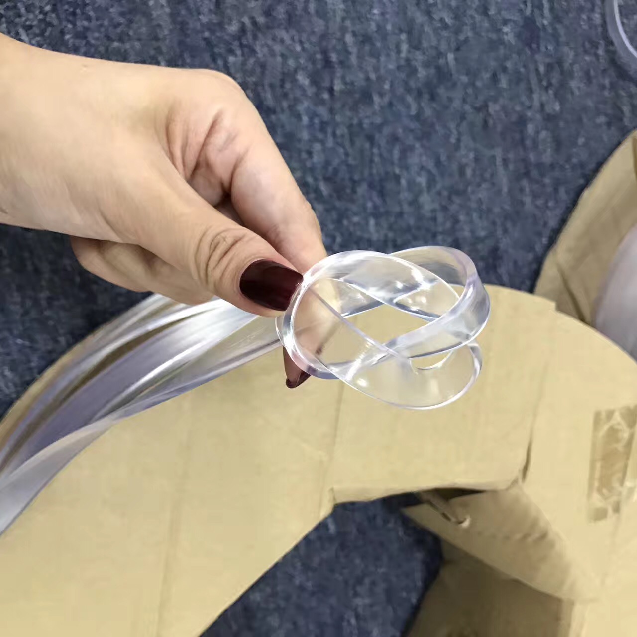 Clear Silicone Sewn Rubber Strip 14X3mm Flat Silicone Extruded Strip ...